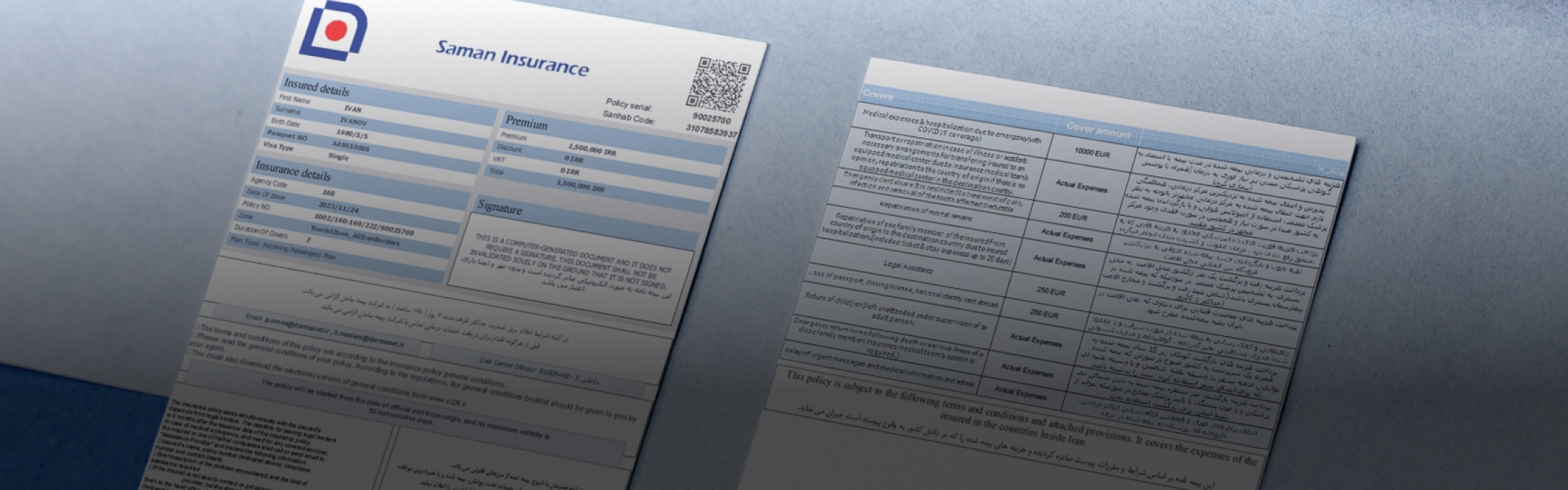 Travel insurance in Iran for foreigners